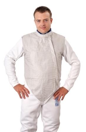 Washable Electric Foil Jacket Made of Inox Material in White Colour for Men