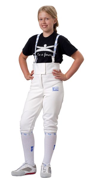 Elastic Mini Fencing Pants for Children Made of 350 N Material