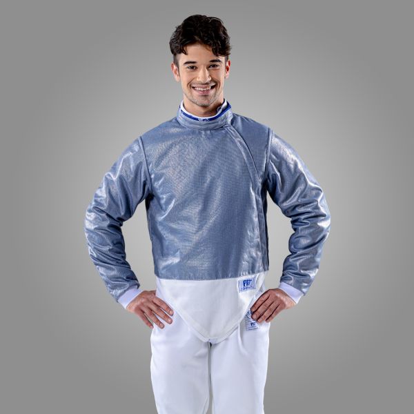 Electric sabre jacket INOX ICE BLUE, washable for men